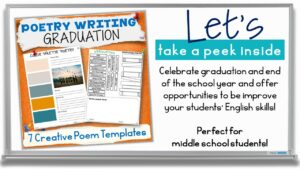 Graduation Poetry Writing Activities - End of School Year Poem ...