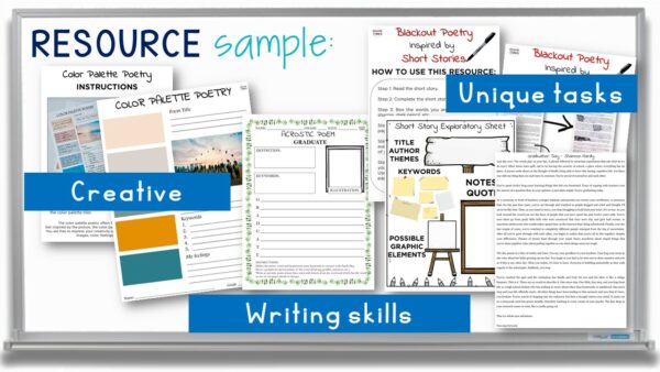 Graduation Poetry Writing Activities - End of School Year Poem ...