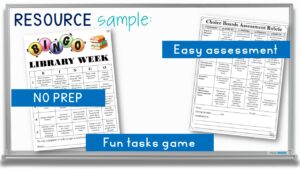 National Library Week Activities Bingo Game - NO PREP Choice Board Fun ...