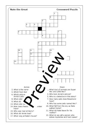 "Nate the Great" (Book #1) worksheets | Made By Teachers