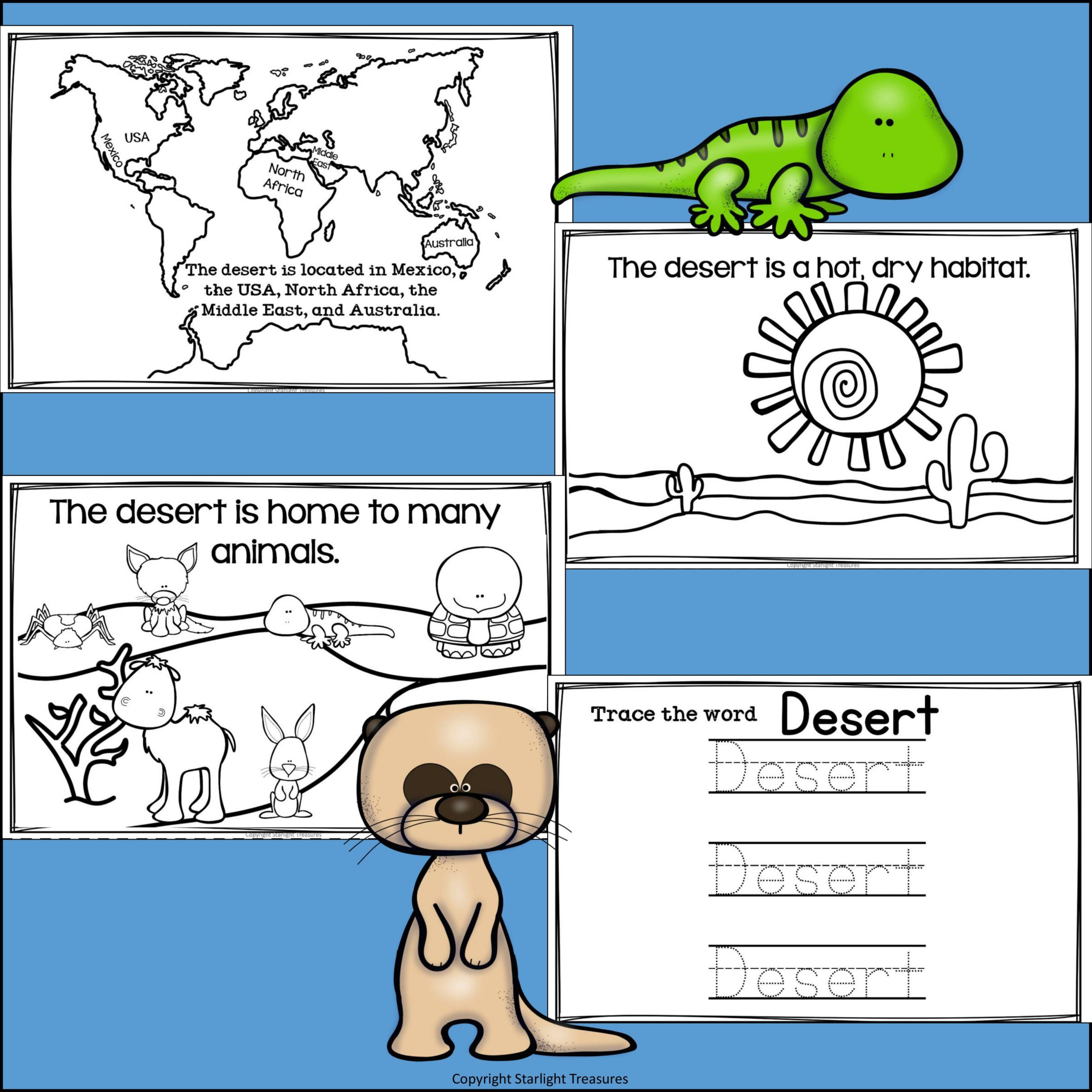 The Desert Mini Book for Early Readers: Desert Animals | Made By Teachers