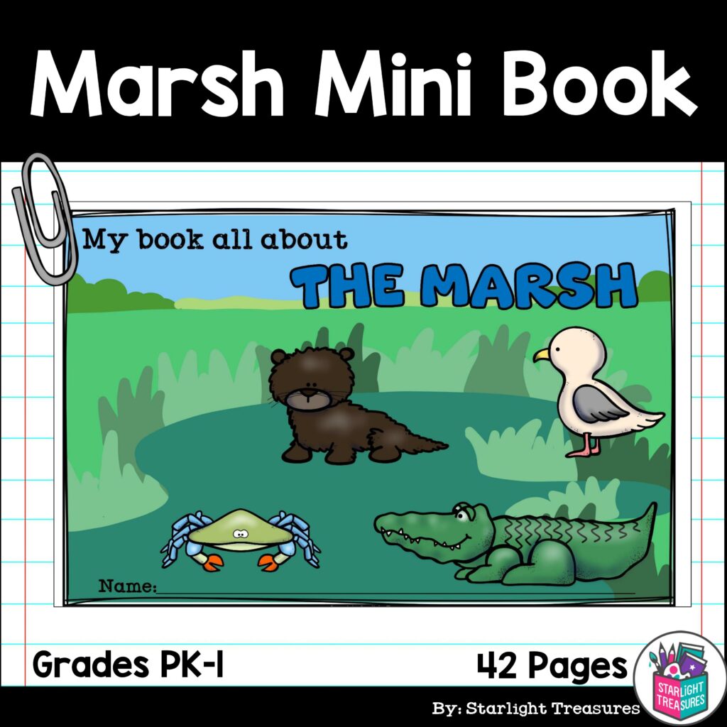 The Marsh Mini Book for Early Readers: Marsh Animals | Made By Teachers