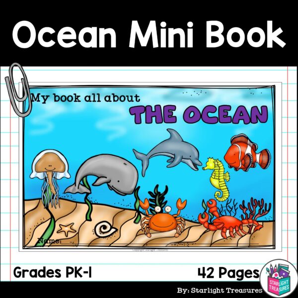 The Ocean Mini Book for Early Readers: Ocean Animals - Made By Teachers