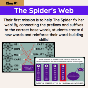 Prefix and Suffix Word Games & Activities - Halloween Escape Room ...
