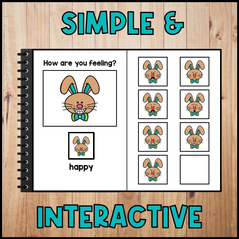 Easter Emotions Adapted Book | Bunny Interactive Book | Made By Teachers
