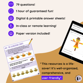 Halloween Escape Room - 4th Grade Math - Interactive Place Value ...