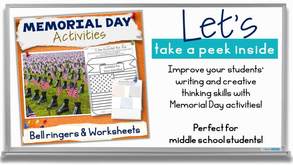 Memorial Day Activities - Writing Prompts and Worksheets | Made By Teachers
