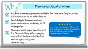 Memorial Day Activities - Writing Prompts and Worksheets | Made By Teachers
