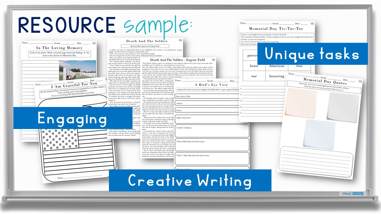 Memorial Day Activities - Writing Prompts and Worksheets | Made By Teachers