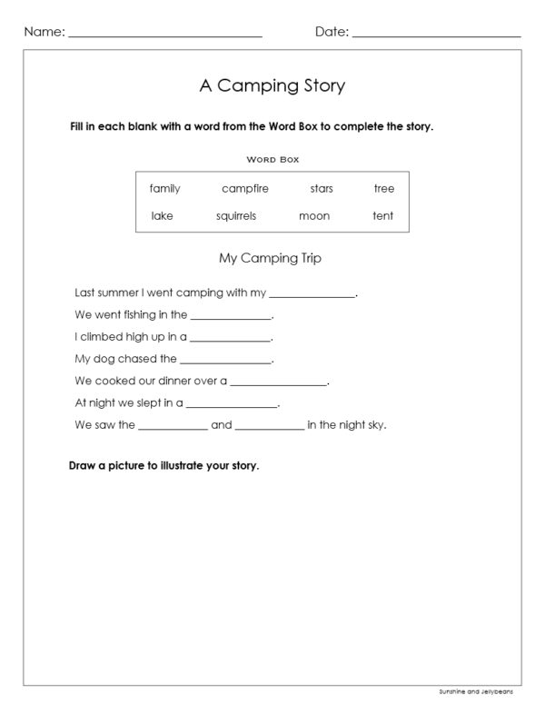 Fill-In-The-Blank Stories - Reading/Writing/Critical Thinking - Grades ...