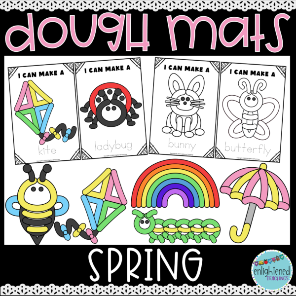 Spring Play Dough Mats Fine Motor Skills Spring Playdough Mats Spring ...