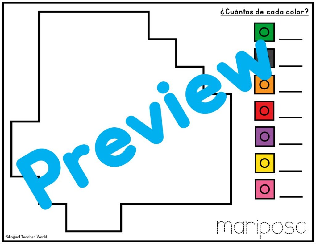 Spanish Snap Cube Center | Spring Theme | Made By Teachers