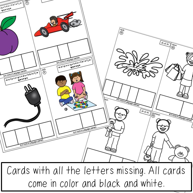 Short Vowel Word Building Cards Newcomer Phonics | Made By Teachers