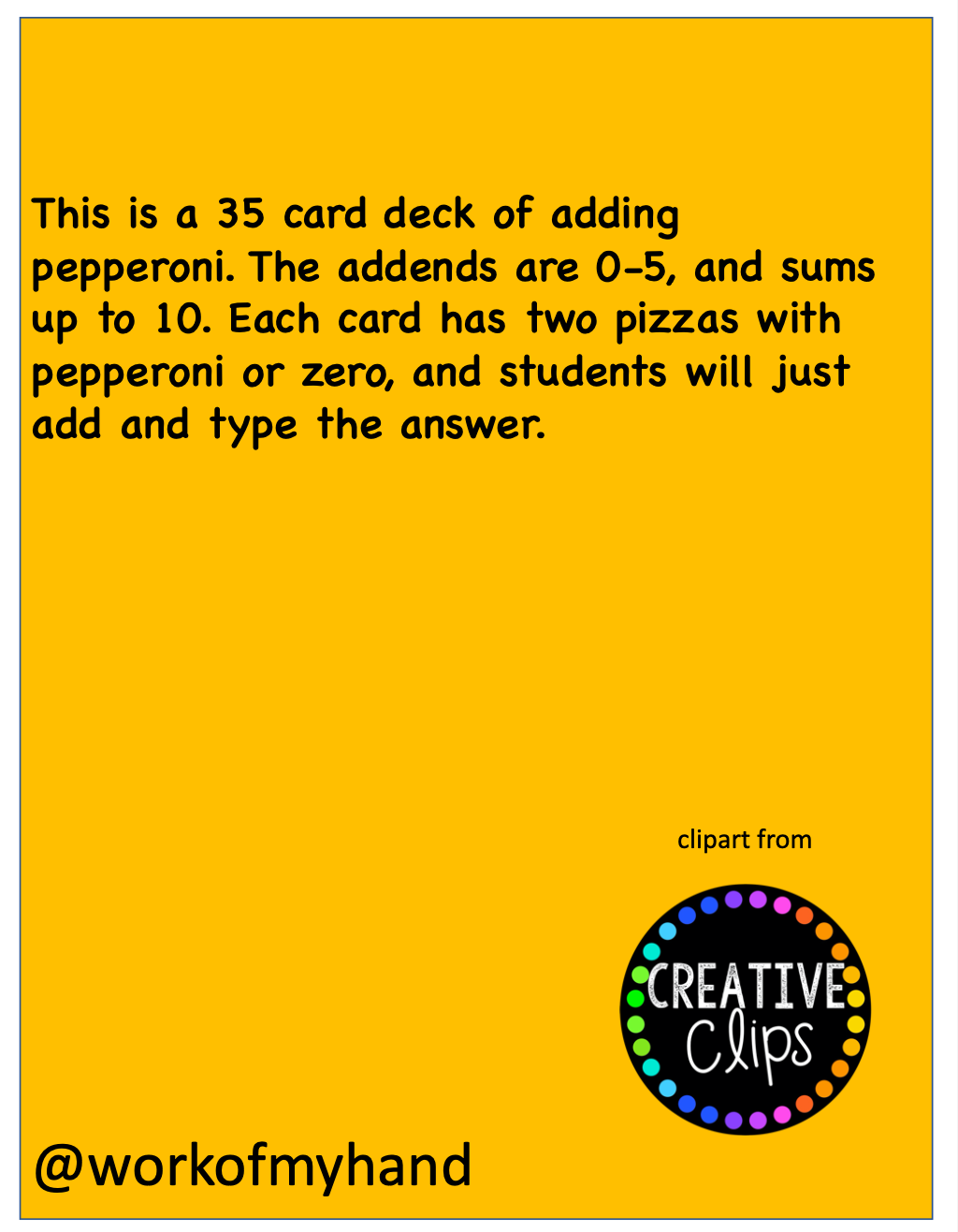 Adding Pepperoni Addends 0-5, Sums to 10 Boom Cards | Made By Teachers