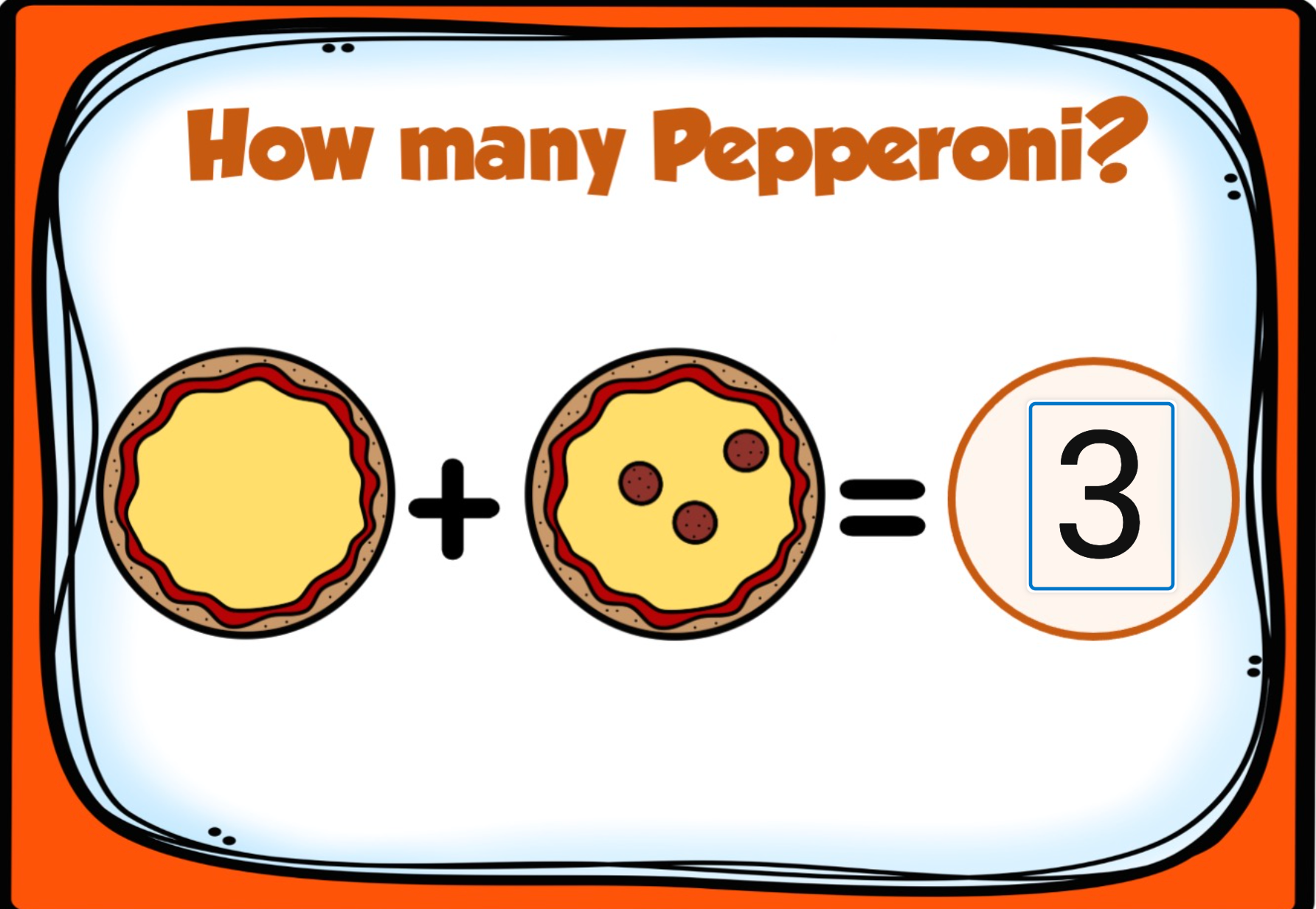 Adding Pepperoni Addends 0-5, Sums to 10 Boom Cards | Made By Teachers