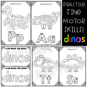 Dinosaur Activities BUNDLE Dinosaur Fine Motor Development | Made By ...
