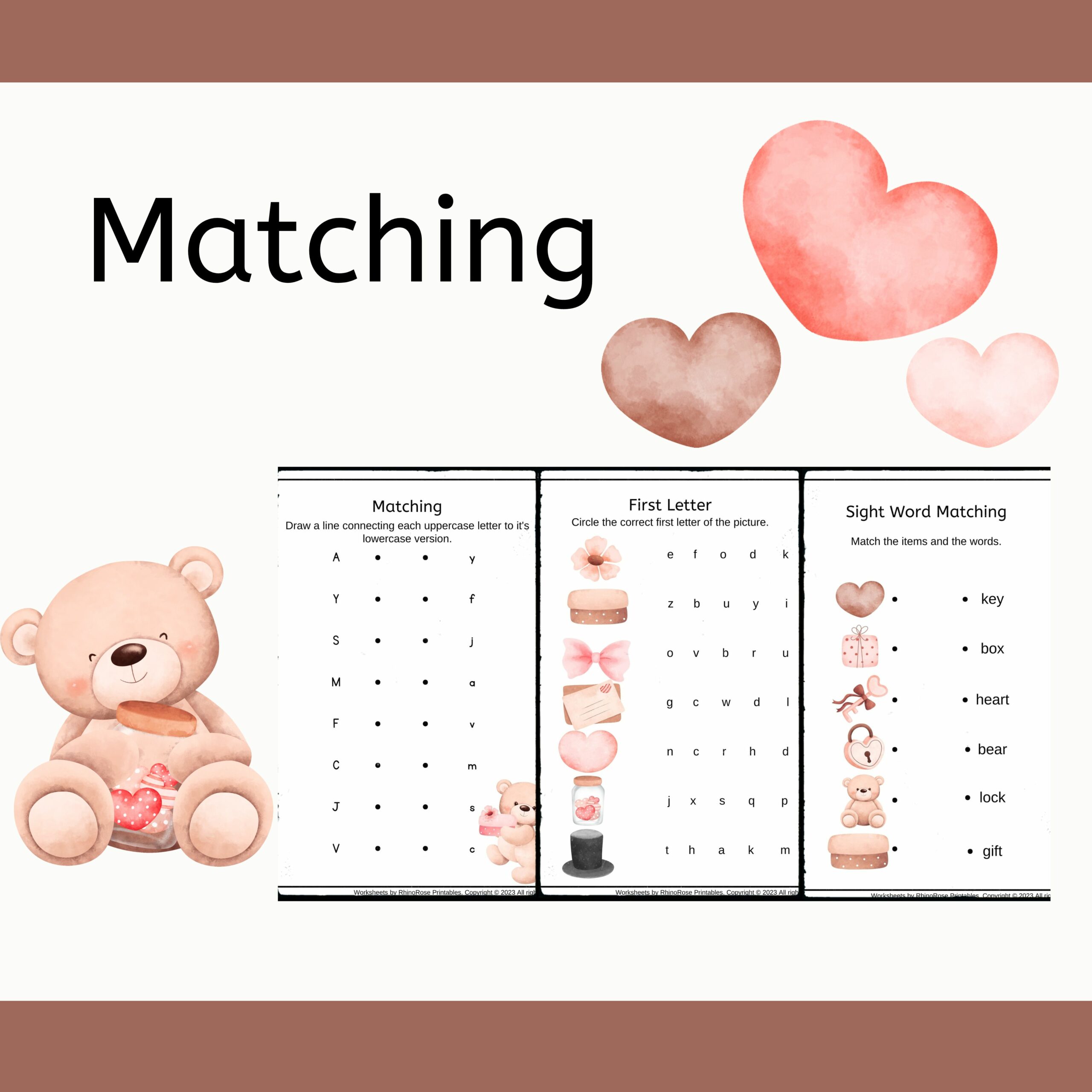 Valentine's Day PreK/Kindie 163 pg ELA Worksheets Morning Work No-Prep ...