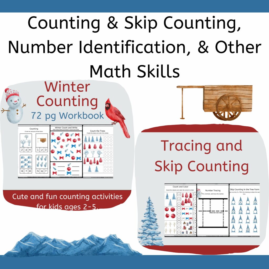 Winter PreK/Kindie No-Prep Morning Work 350+ pgs w/ Counting, Shapes ...