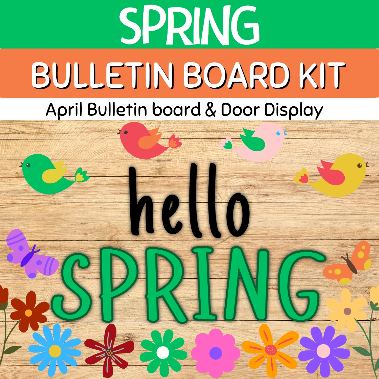 Let Your Creativity Blossom Spring Bulletin Board Kit: A Toolkit for ...