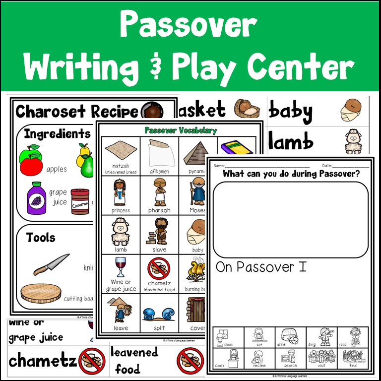 Passover Writing Center Dramatic | Play Materials | Made By Teachers