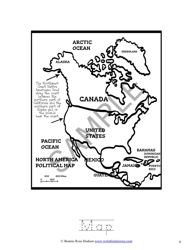 Meet the Native Americans of the Northwest Coast Coloring Book-Level A ...