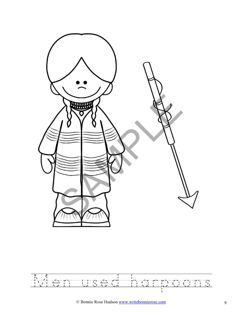 Meet the Native Americans of the Northwest Coast Coloring Book-Level A ...