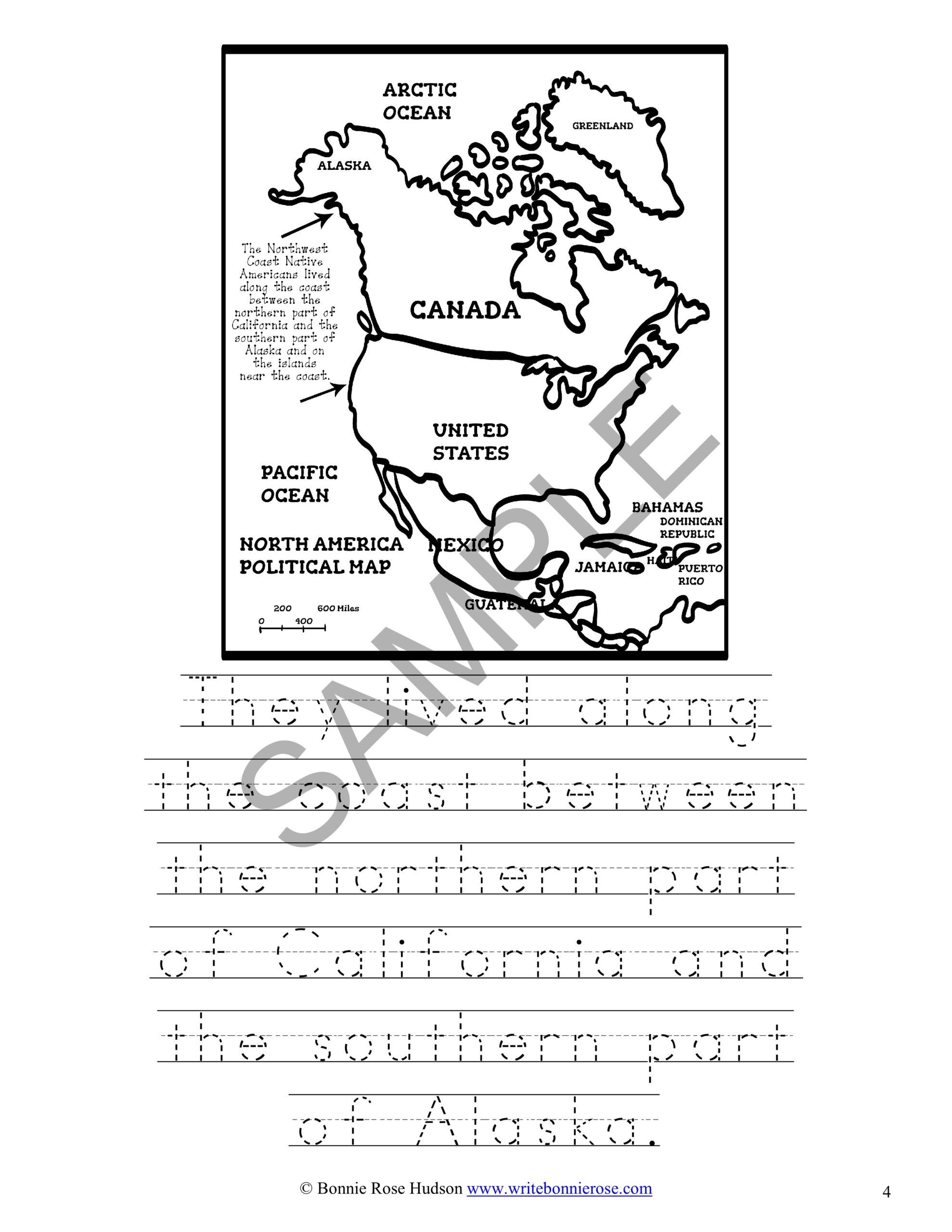 Meet the Native Americans of the Northwest Coast Coloring Book-Level B ...
