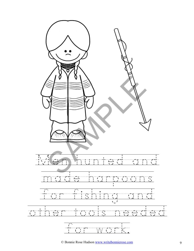 Meet the Native Americans of the Northwest Coast Coloring Book-Level B ...