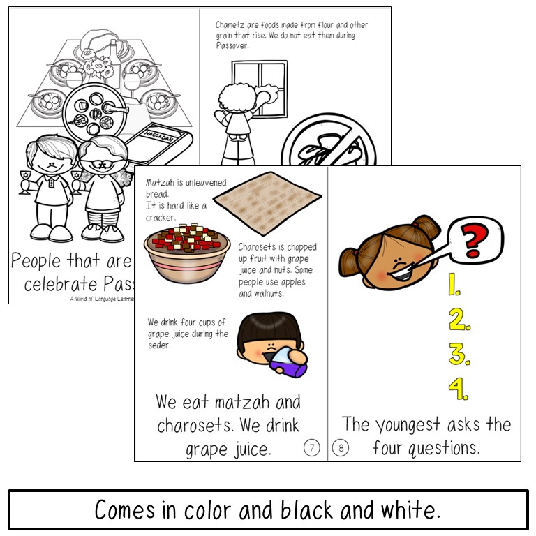 Passover Holiday Book Print and Digital | Made By Teachers