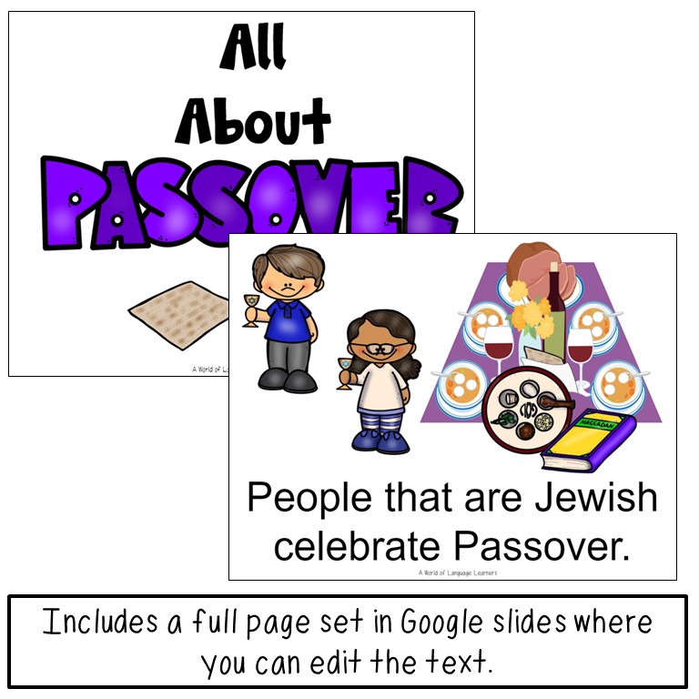 Passover Holiday Book Print and Digital | Made By Teachers