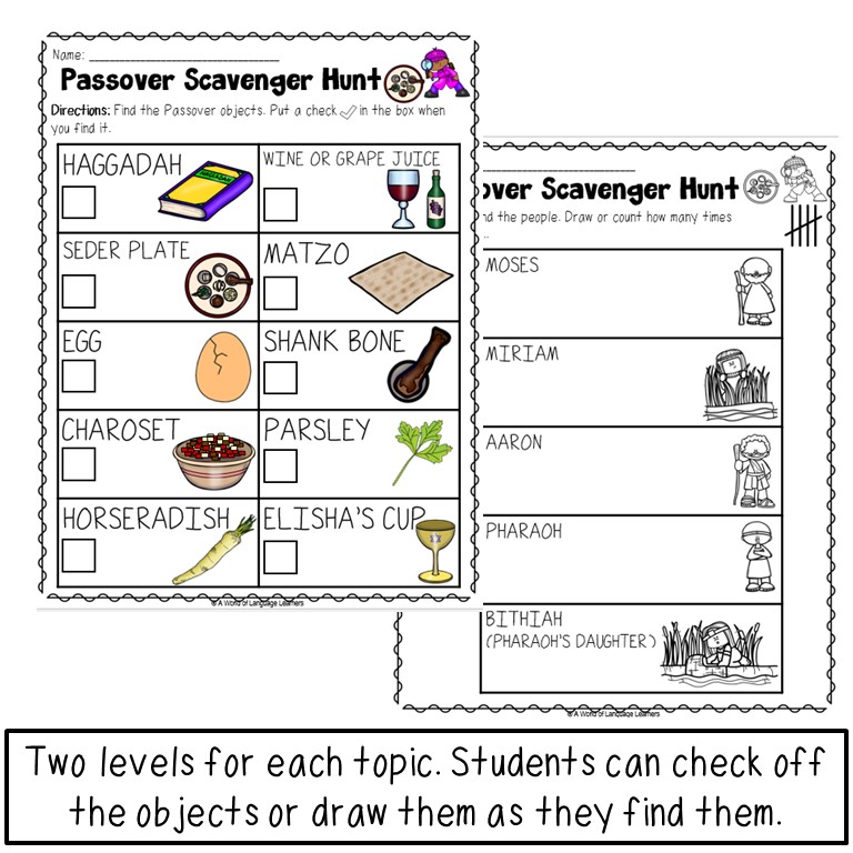 Passover Scavenger Hunt | Made By Teachers