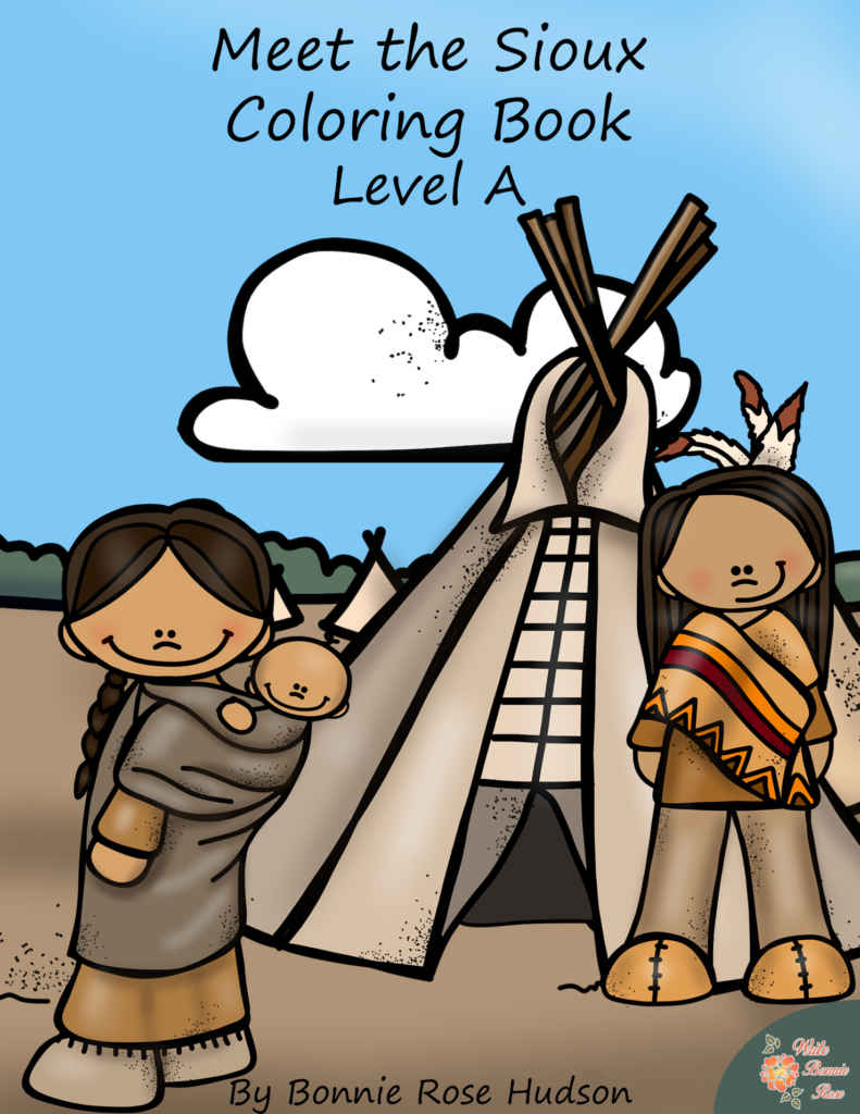 Meet the Sioux Coloring Book-Level A | Made By Teachers