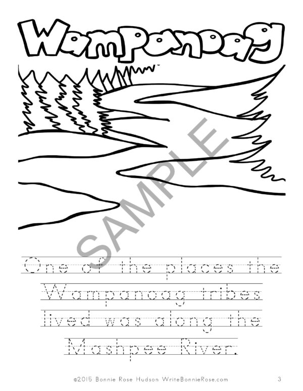 Meet the Wampanoag Coloring Book-Level B | Made By Teachers