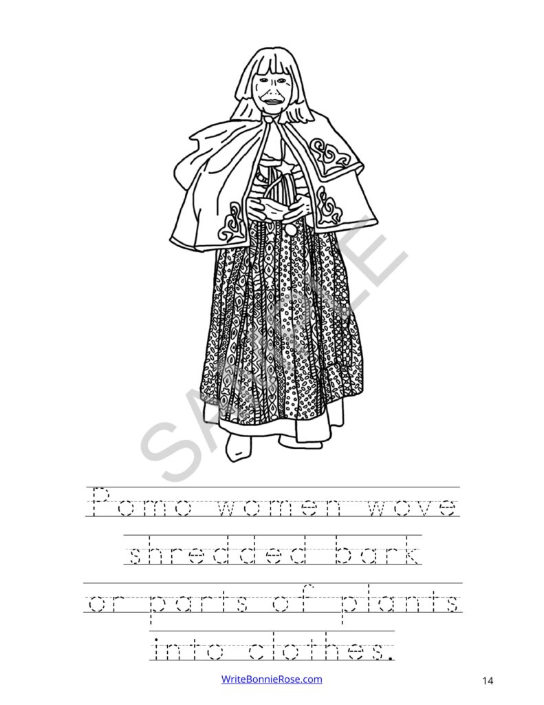 Native Americans of California and the Southwest Coloring Book-Level B ...