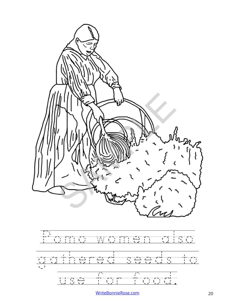 Native Americans of California and the Southwest Coloring Book-Level B ...