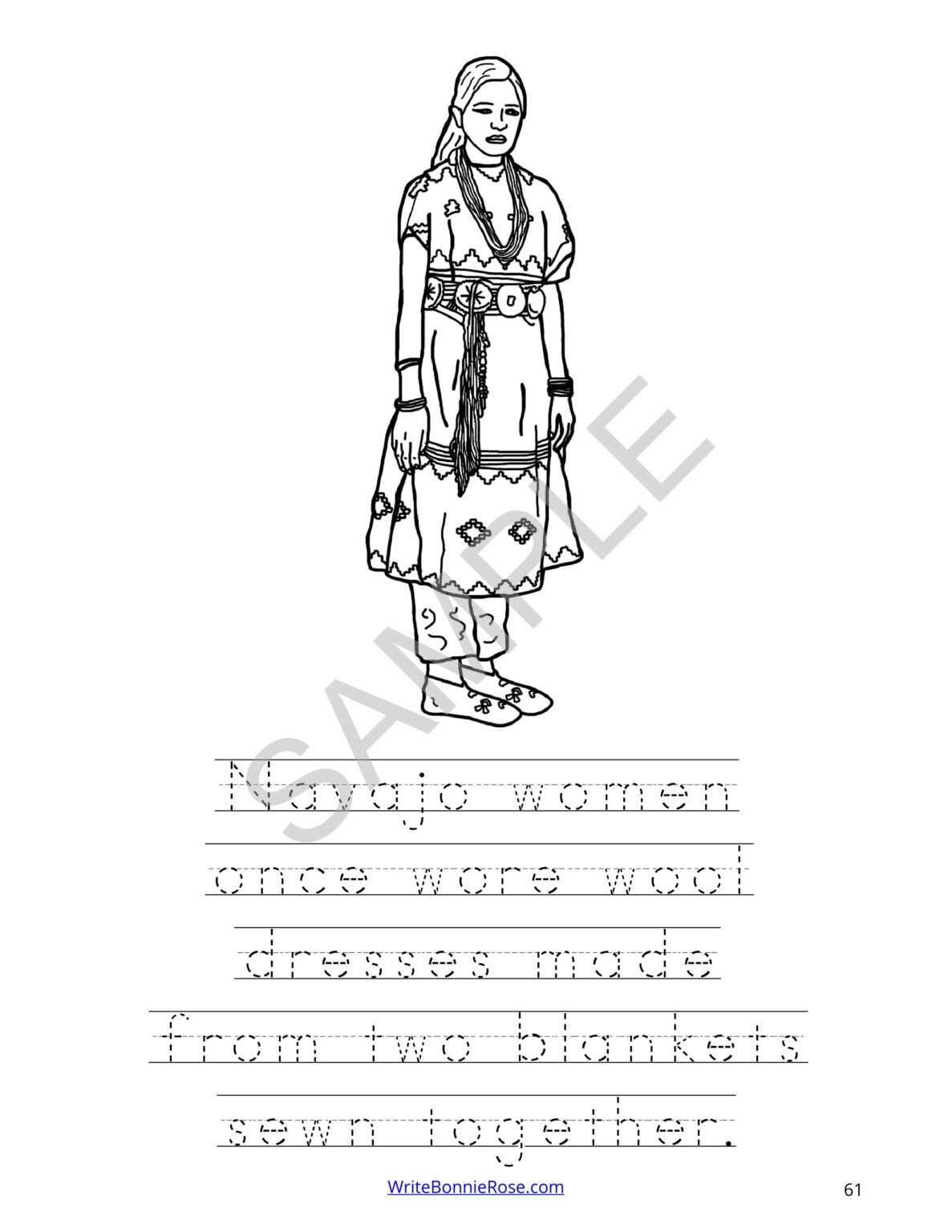 Native Americans of California and the Southwest Coloring Book-Level B ...