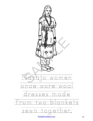 Native Americans of California and the Southwest Coloring Book-Level B ...