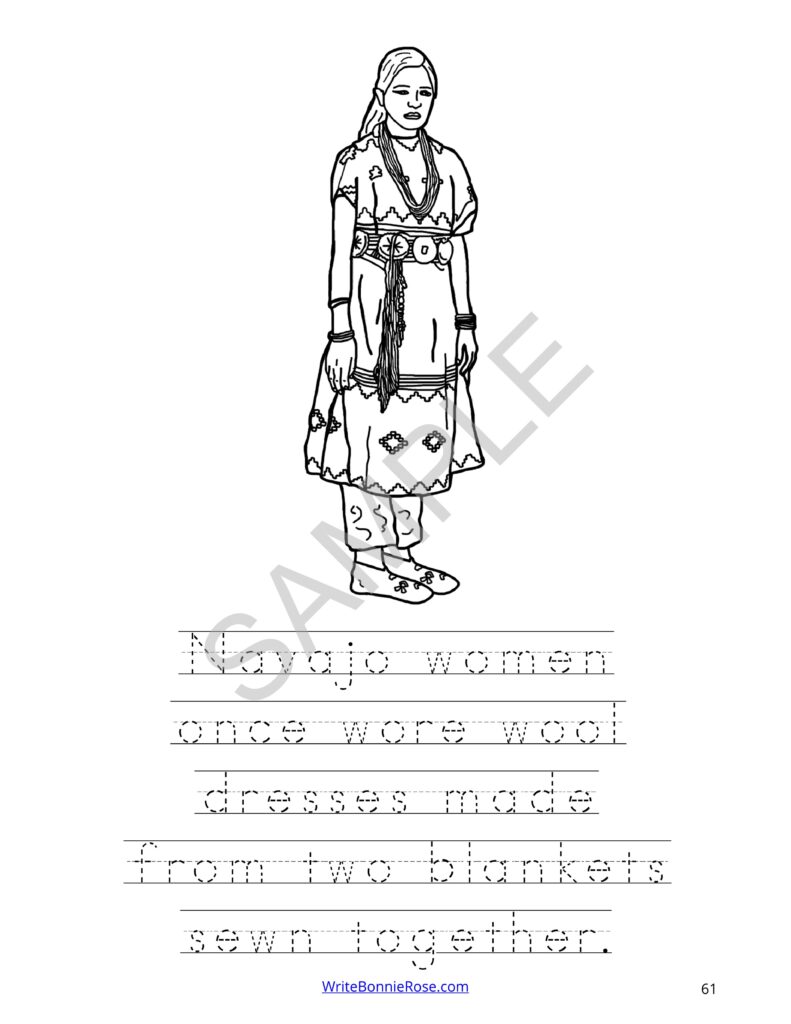 Native Americans of California and the Southwest Coloring Book-Level B ...