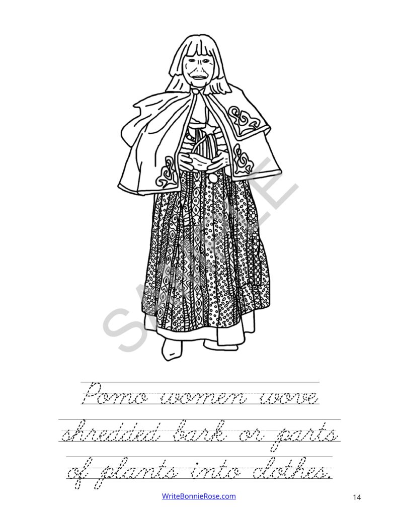 Native Americans of California and the Southwest Coloring Book-Level C ...