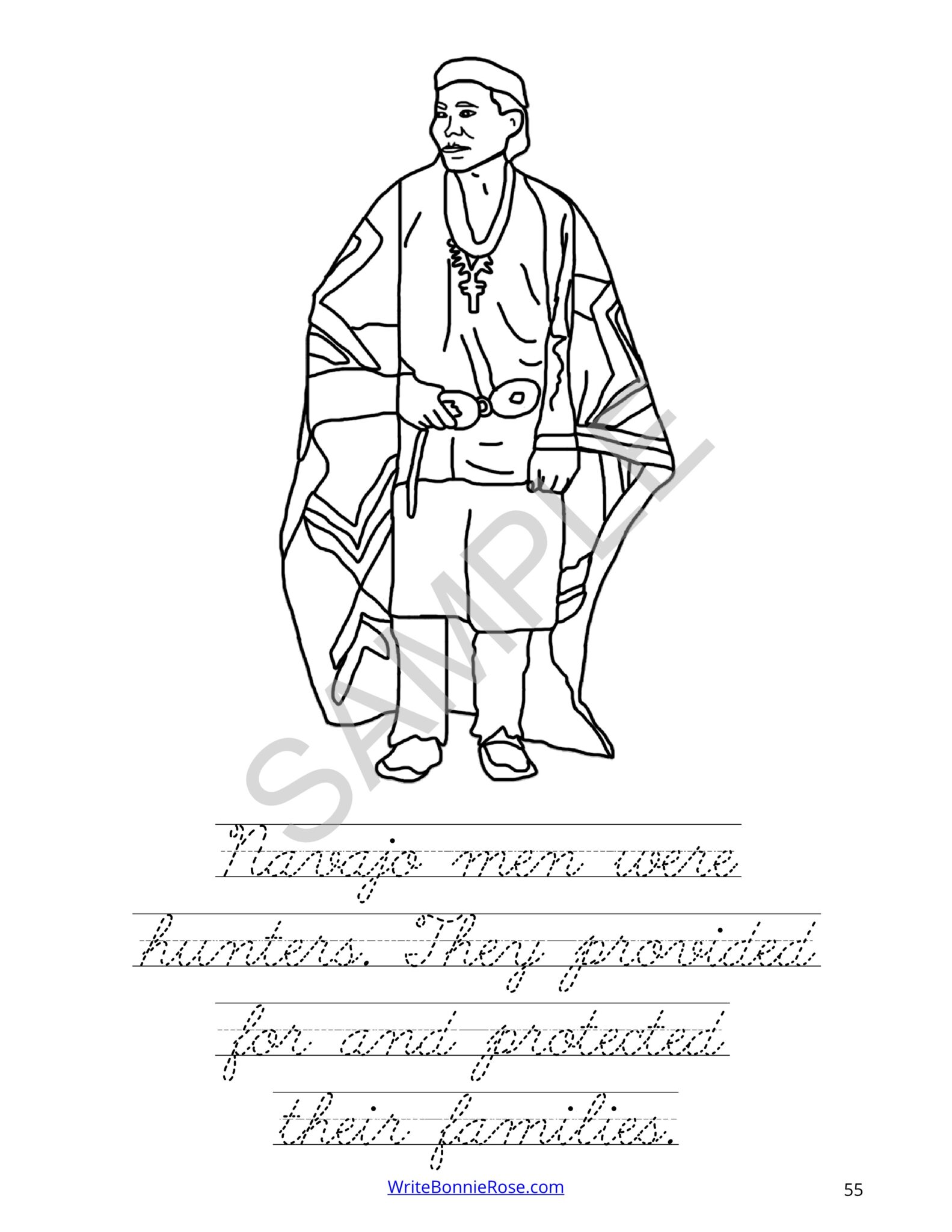 Native Americans of California and the Southwest Coloring Book-Level C ...