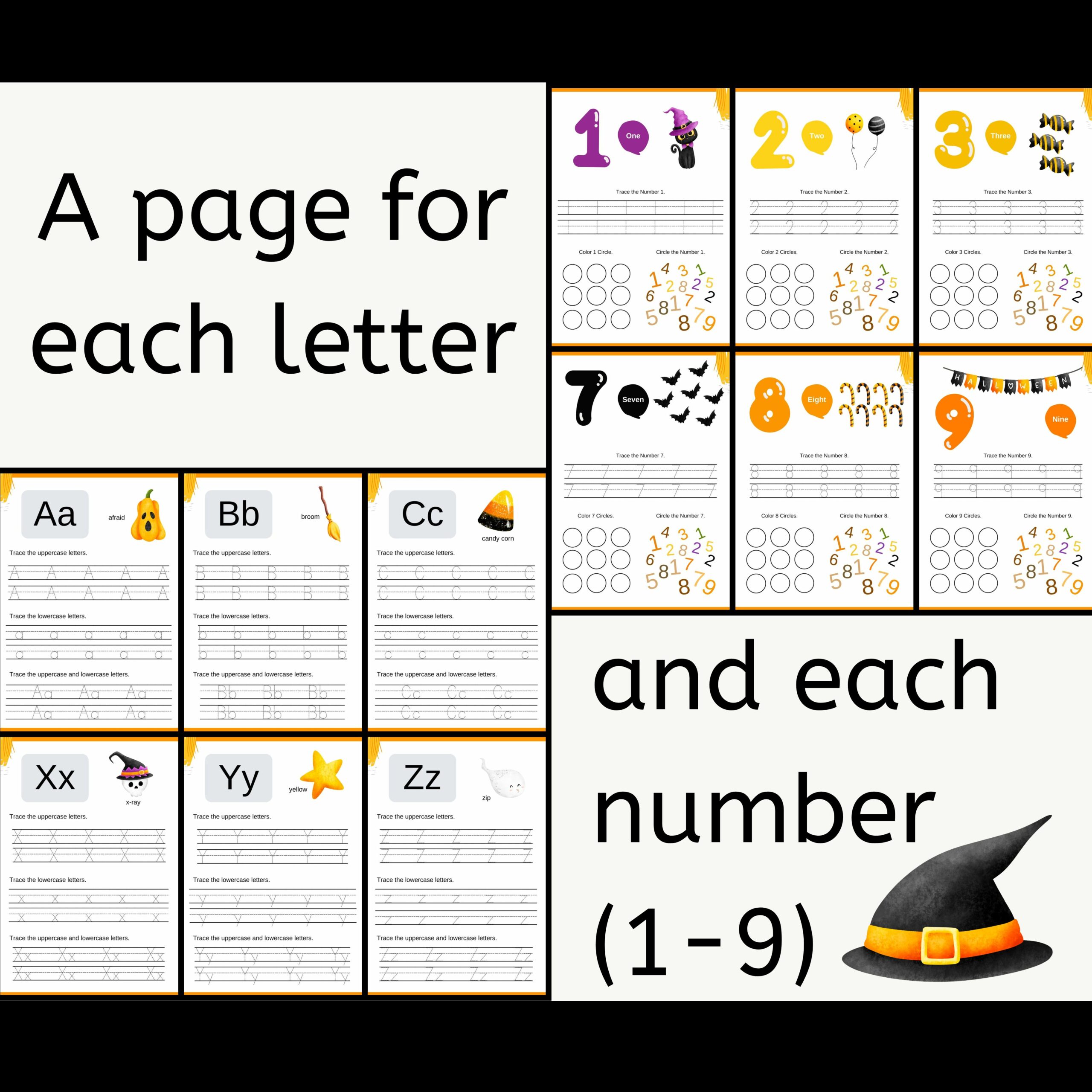 Halloween PreK No Prep Morning Work Worksheets with Witches and Jack-o ...