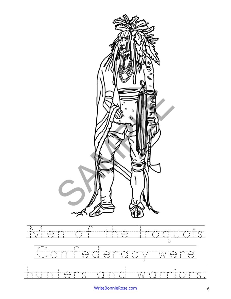 Native Americans of the Northeast and Southeast Coloring Book-Level B ...