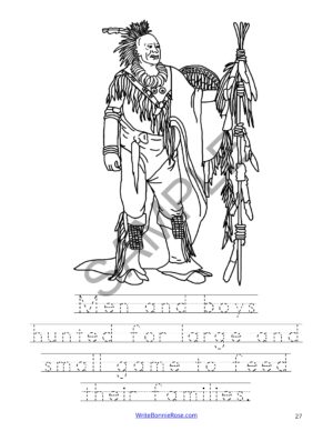 Native Americans of the Northeast and Southeast Coloring Book-Level B ...