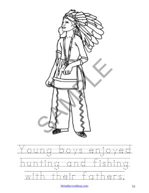 Native Americans of the Northeast and Southeast Coloring Book-Level B ...