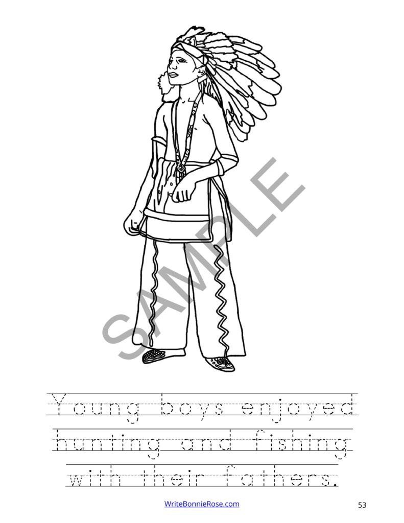 Native Americans of the Northeast and Southeast Coloring Book-Level B ...