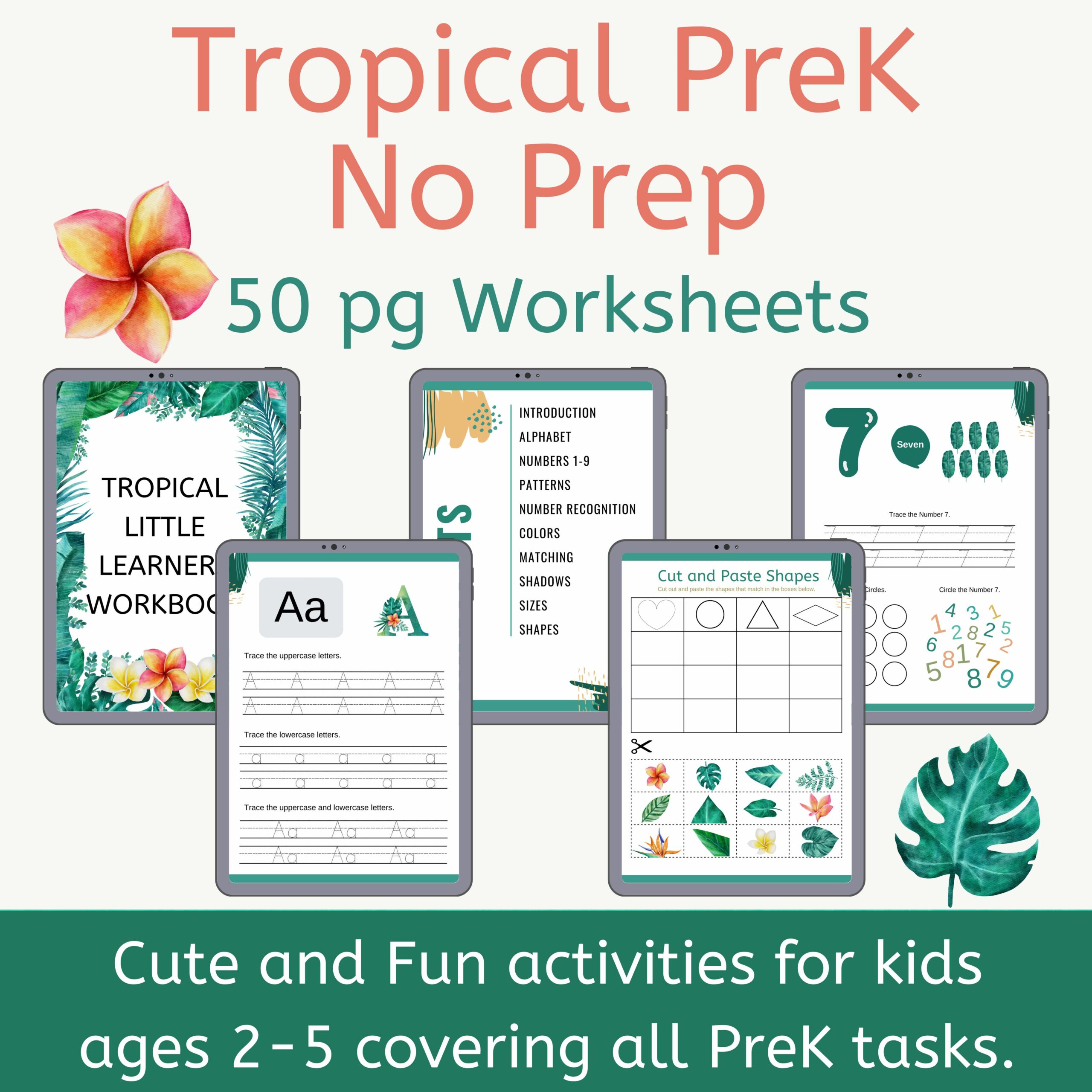 St. Patrick's Day Themed Shapes Worksheets for PreK-Kindie Morning Work ...