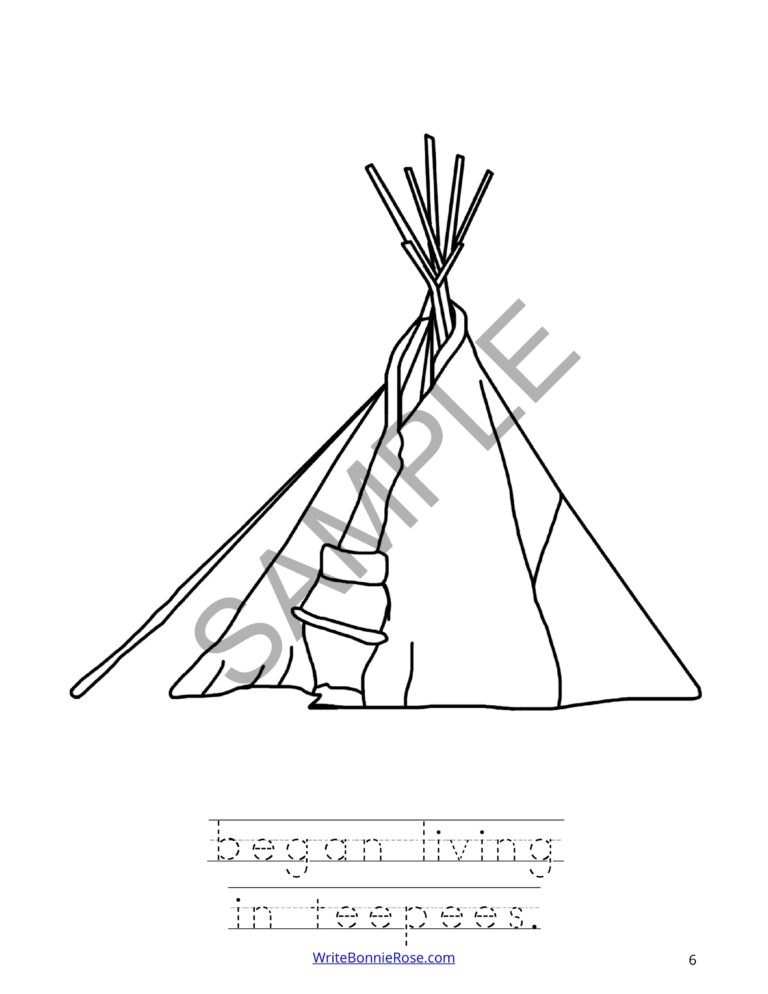 Native Americans of the Plains and Great Basin Coloring Book-Level B ...