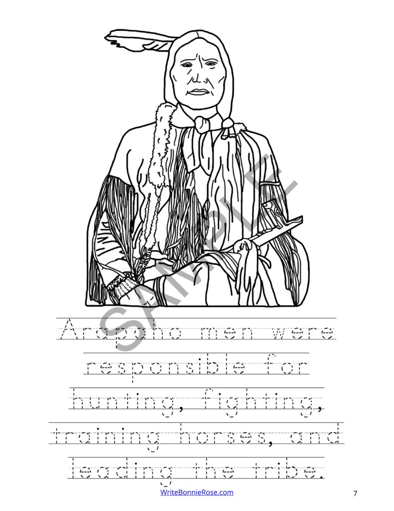 Native Americans of the Plains and Great Basin Coloring Book-Level B ...