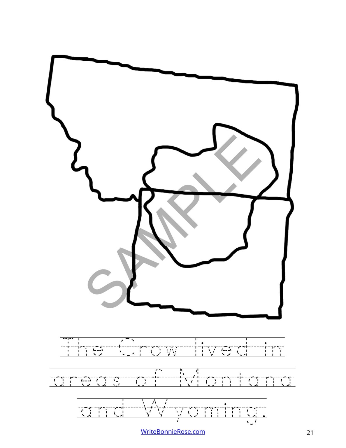 Native Americans of the Plains and Great Basin Coloring Book-Level B ...