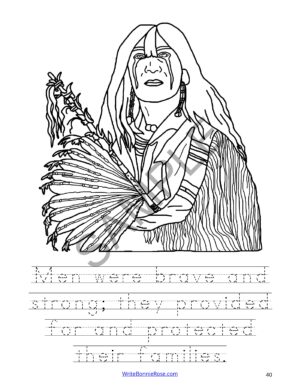 Native Americans of the Plains and Great Basin Coloring Book-Level B ...